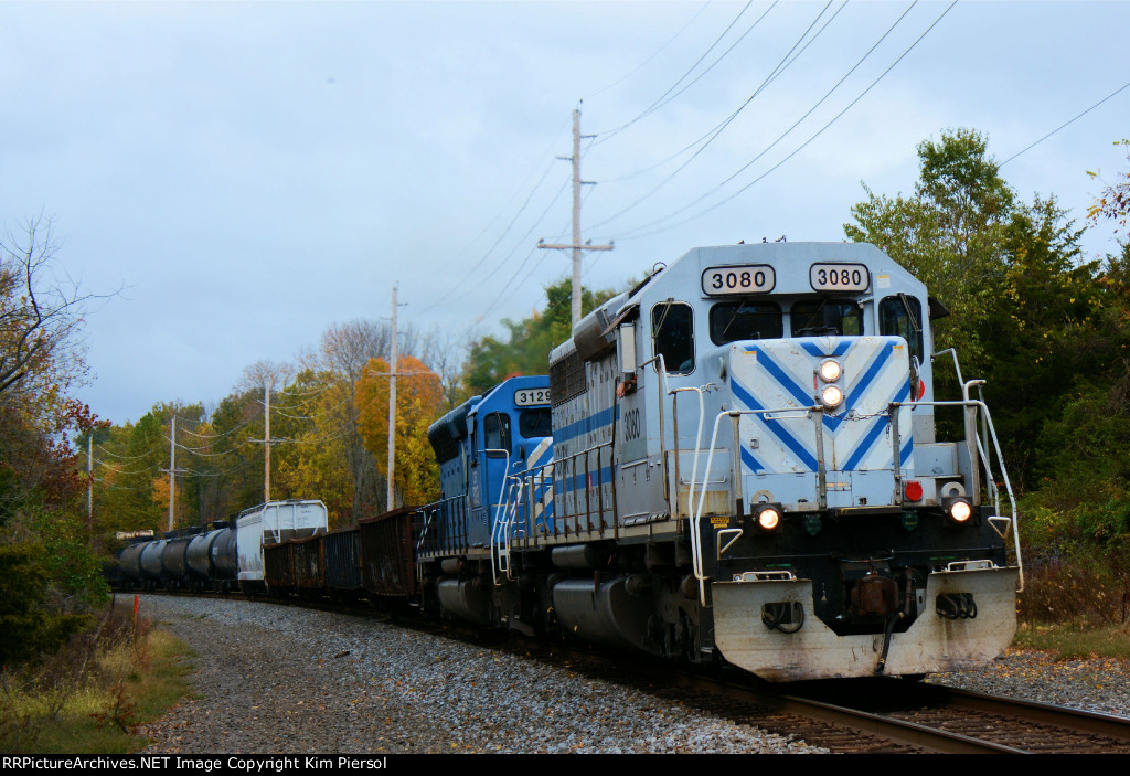 CITX 3080 CEFX 3129 CSX Train Q417